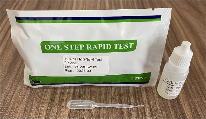 PRUEBA RÁPIDA TORCH IGG IGM MARCA HWTAI BIO TEC SANTSAI INTERNATIONAL ...